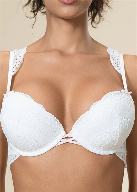 Aria Push Up Lace Underwired Demi Bra