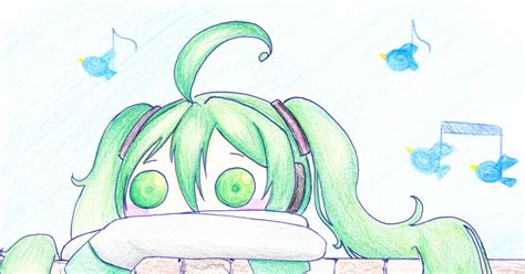 初音ミク 暇だな～ ユララギ（月宮ユラギ）のイラスト Pixiv
