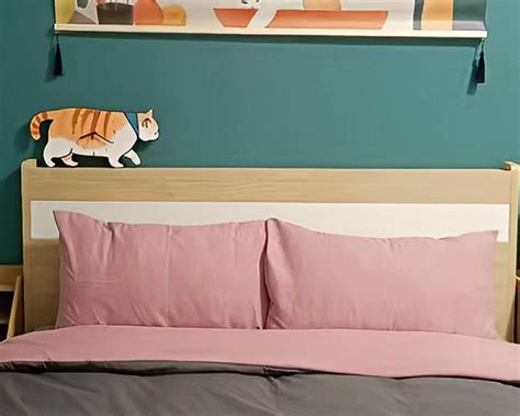 Cute Cat Clock Wooden Wall Clock Cartoon Desk Clock Unique Etsy Hong Kong