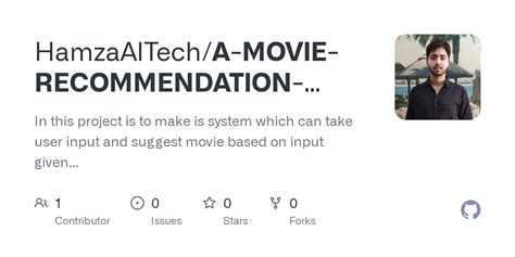 GitHub HamzaAITech A MOVIE RECOMMENDATION SYSTEM USING MACHINE LEARNING WITH PYTHON In This