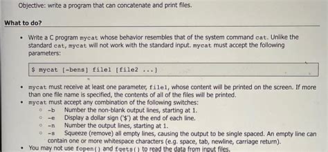 Solved Objective Write A Program That Can Concatenate And Chegg