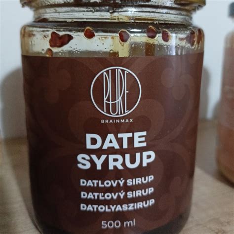 Datlový Sirup Pure Brainmax Kalorie Kj A Nutriční Hodnoty