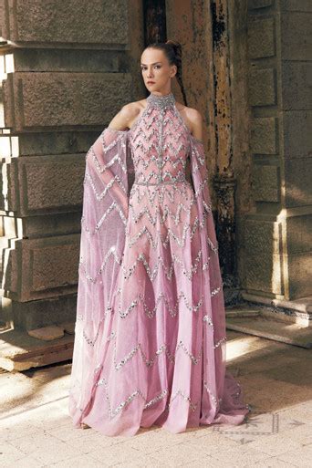 Tony Ward Cherry Blossom Halter Neck Gown District 5 Boutique