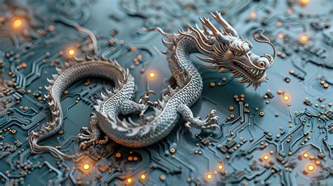 Premium Photo Dragon As Circuit Board