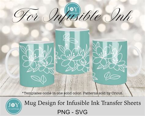 Infusible Ink Mug Design Cricut Mug Press SVG Digital Mug Wrap