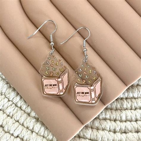 Reading Earrings Etsy