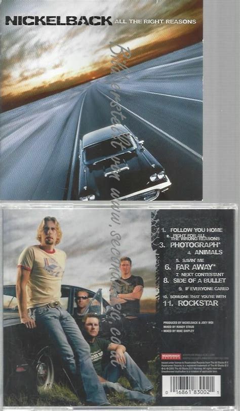 Cdnickelbackall The Right Reasons Secondmusic