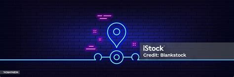 역 노선 아이콘입니다 지하철 여행 경로 표지판 네온 라이트 글로우 효과 벡터 0명에 대한 스톡 벡터 아트 및 기타 이미지 0명 3차원 형태 개념 Istock