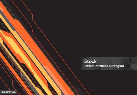 초록 오렌지 라인 회로 기술을 회색 빈 공간 디자인 현대 미래 배경 벡터 일러스트 레이 션 합니다 0명에 대한 스톡 벡터 아트 및 기타 이미지 Istock