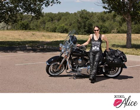Muscles And Harley Davidson Motorcycle Photos Women Kourtney Thomas