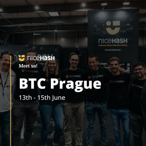 Nicehash Is Attending Btc Prague Next Week 🚀 R Nicehash