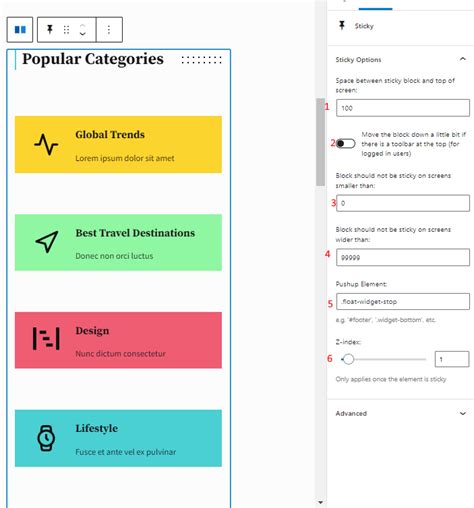 How To Create A Sticky Block In Gutenberg Editor Premium Wordpress