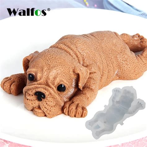 WALFOS mignon chien Silicone moule Mousse gâteau 3D Shar Pei moule