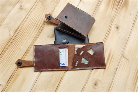 Personalized Cool Wallets For Men Gear Leather Wallet Etsy