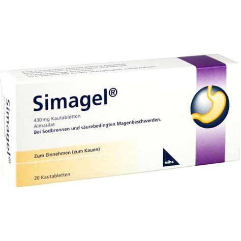 Simagel 20 Stück Pzn 4081343 Central Apotheke Walldorf