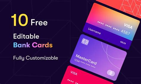 Editable Bank Cards Pack Figma Ui Kit UI4Free