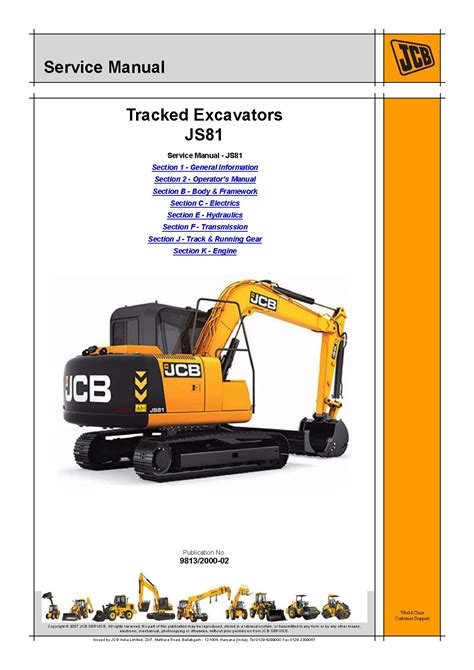 Jcb Js81 Excavator Pdf Service Manual