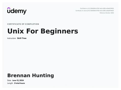 Brennan Hunting On Linkedin Unix Linux Udemy Cli