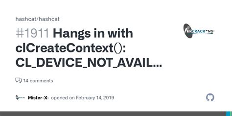 Hangs In With Clcreatecontext Cl Device Not Available In Benchmark