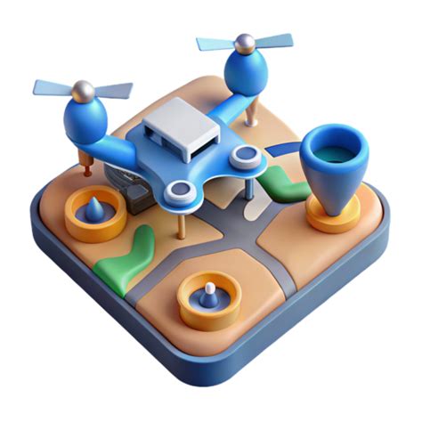Drone Delivery Route Mapping App 56479594 Png