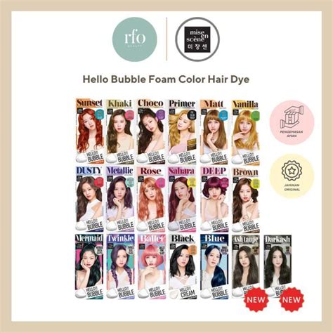 Jual Mise En Scene Hello Bubble Foam Color Hair Dye Milk Teanew Di