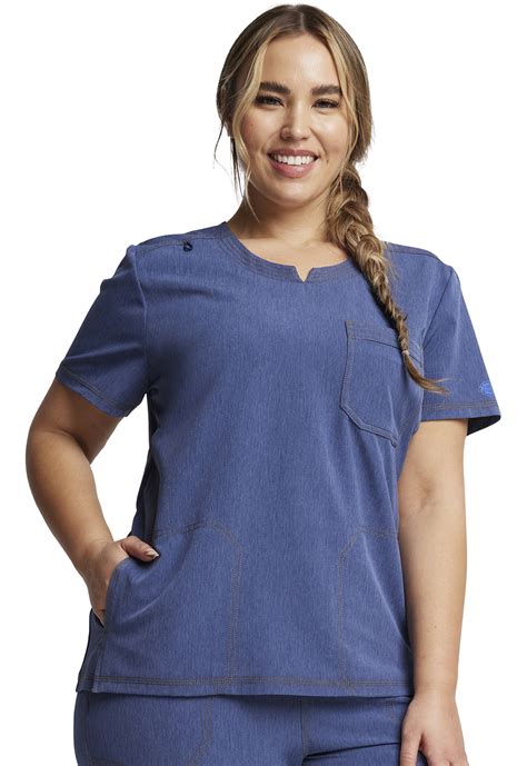 Buy Dickies Dynamix Notch Neck Top Dickies Medical Online At Best