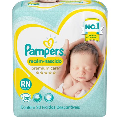 Fralda Pampers Premium Care Rn 20 Unidades Clubinho Do Desconto