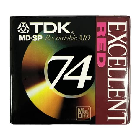 Tdk Minidisc Excellent Red 74 Minutes Japanese Version Retro Style Media