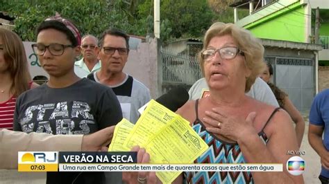 Moradores De Campo Grande Reclamam Da Falta De água Bom Dia Rio G1