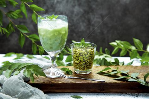 夏至绿豆冰沙高清图片下载 正版图片500944473 摄图网