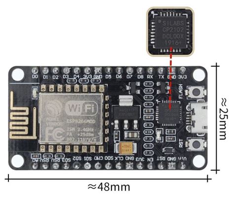 ESP8266 NodeMCU Platform Met CP2102 USB Chip Usb Micro Amica DomoticX