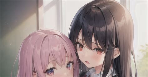 Yuri Ai Generated Illustration Ai Generated 百合ハグ Pixiv