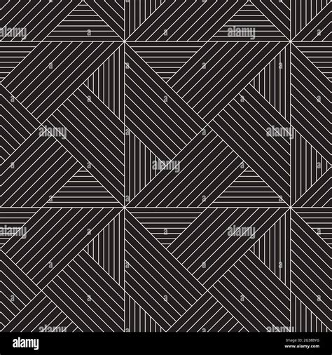 Vector Seamless Pattern Repeating Abstract Background Black And White Geometric Lattice Design