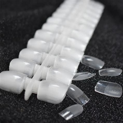 240 шт прозрачные накладные ногти квадратное полное покрытие Средний квадратный пресс для