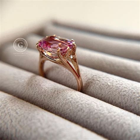 Victorian 6 Ct Pink Ruby Engagement Ring 10k 14k 18k Solid Yellow White
