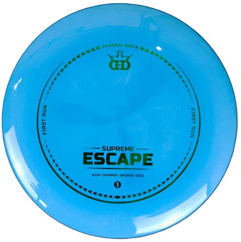 Dynamic Discs Escape Supreme First Run Fairway Driver The Plastic