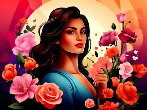 Happy Womens Day Greeting Card Girl Power Women Power Feminist Women