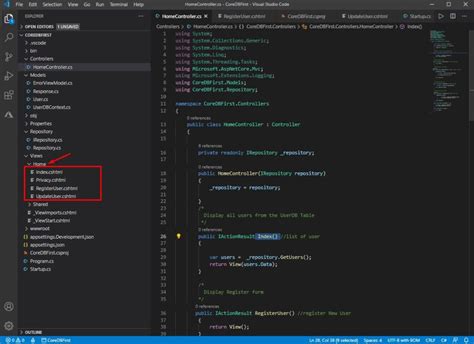 Create A Model From An Existing Database In Entity Framework Core