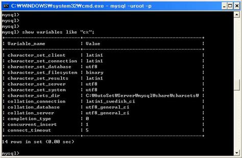 팁스소프트 프로그래밍 QnA MFC mysql 연동이후 mysql 환경설정을 utf8로 설정하였을 경우 한글깨짐 현상