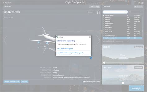 X Plane Is Not Responding XP11 Technical Support Cubby S Corner X