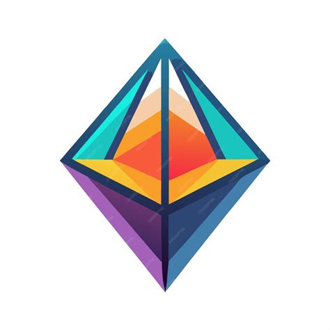 Prismatic Vision Designing A Unique Vector Logo Icon With Abstract