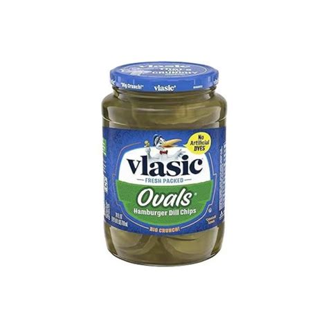 Vlasic Ovals Hamburger Dill Pickle Chips 24 Fl Oz Simplexdeals