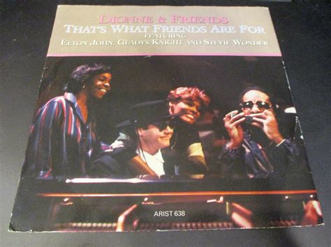 1982 Dionne Warwick Elton John Stevie Wonder Thats What Friends Are Uk
