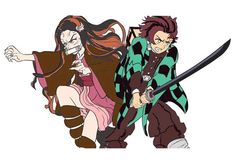 Mewarnai Tanjiro Dan Nezuko Kamado