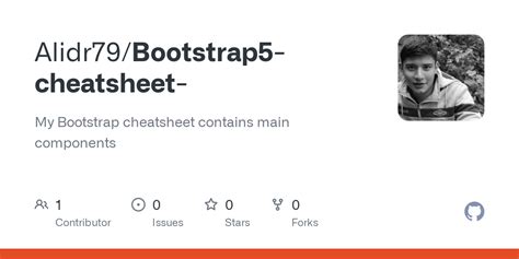 Github Alidr79bootstrap5 Cheatsheet My Bootstrap Cheatsheet