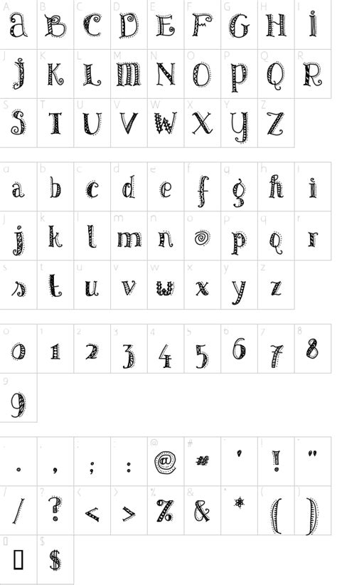 Patterns And Dots Font Details
