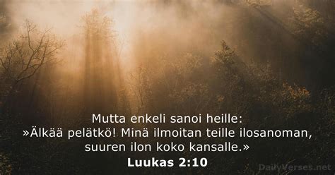 joulukuuta Päivän Raamatun jae Luukas DailyVerses net