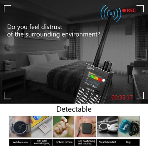 Eilimy Anti Spy Wireless RF Signal Detector Latest Professional