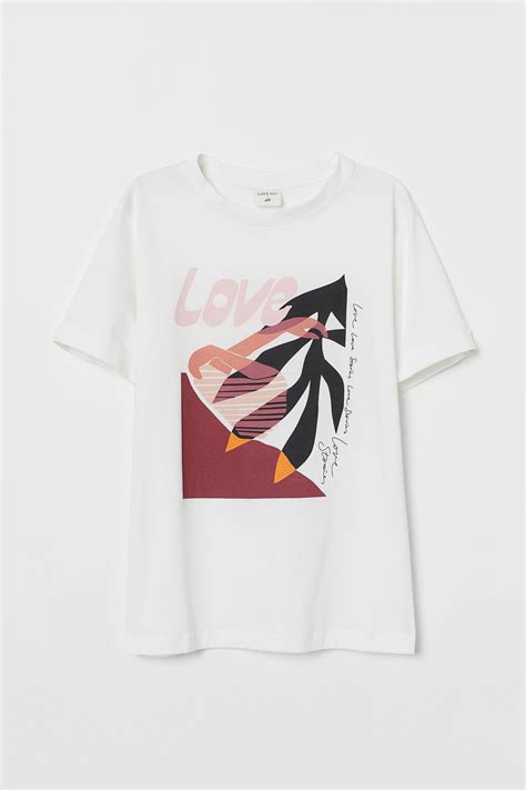 T Shirt Mit Druck Weißlove Ladies Handm De