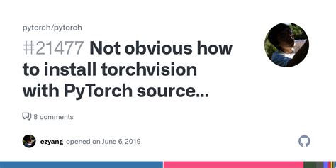 Not Obvious How To Install Torchvision With Pytorch Source Build
